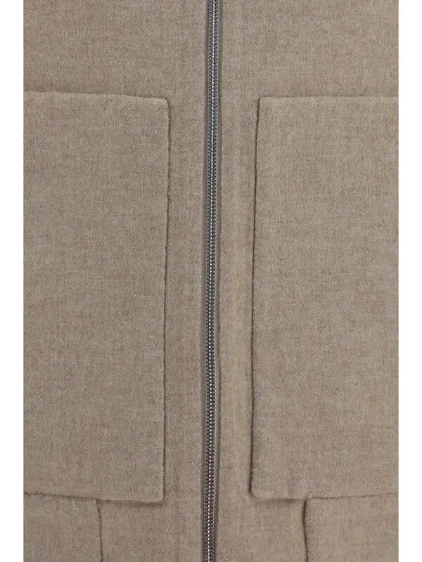 Brunello Cucinelli Double-face Cashmere Jacket - Cream