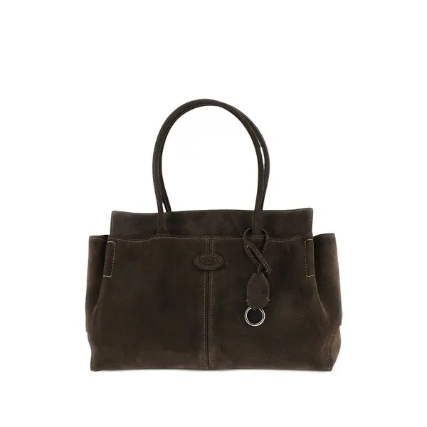 TOD'S Suede Tote Bag - Brown