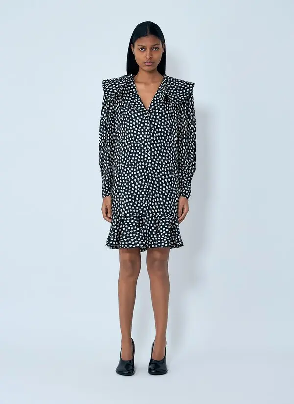 Chloé Silk Polka-dot Mini Dress