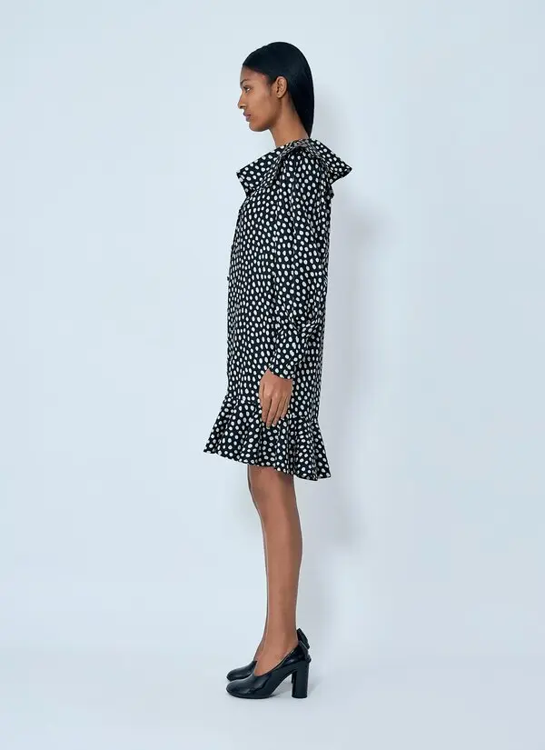 Chloé Silk Polka-dot Mini Dress