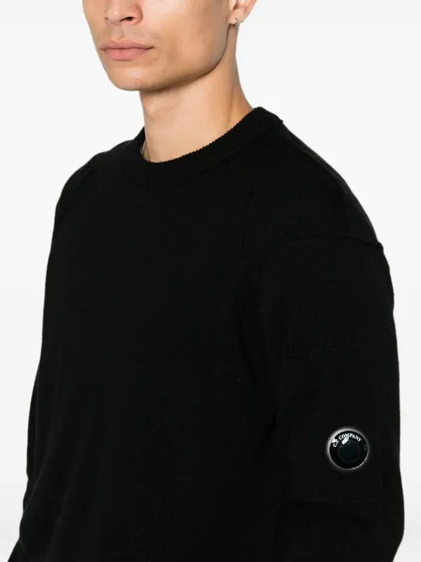 C.P. COMPANY Logo Wool Crewneck Sweater - Multicolor