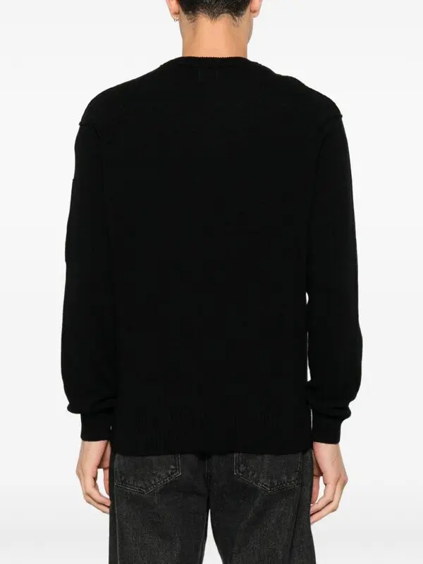 C.P. COMPANY Logo Wool Crewneck Sweater - Multicolor