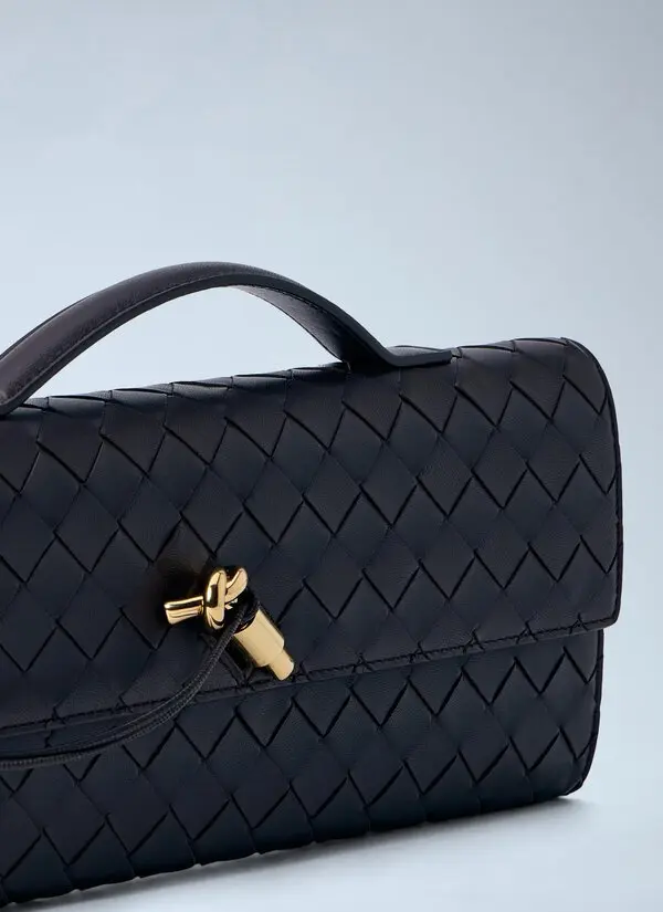 Bottega Veneta Long Andiamo Clutch - Brown