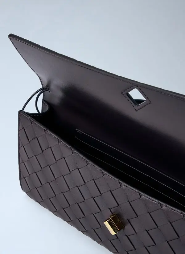 Bottega Veneta Long Andiamo Clutch - Brown
