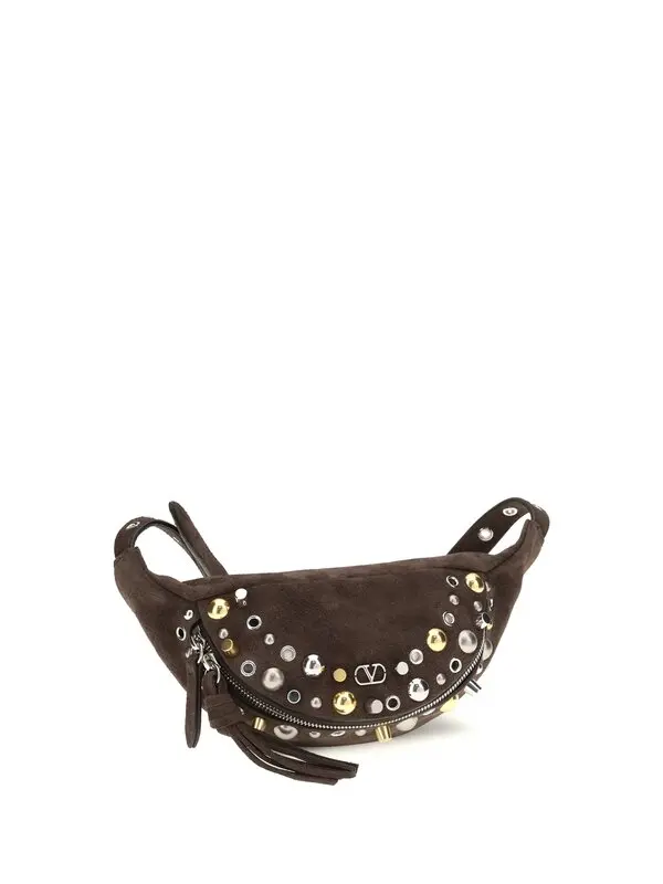 Valentino Garavani Nellcôte Suede Fanny Pack - Brown