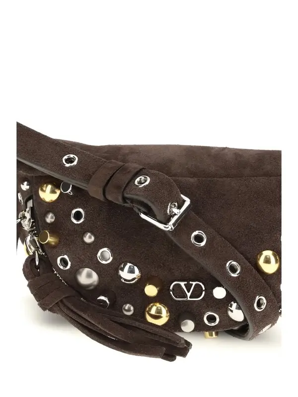 Valentino Garavani Nellcôte Suede Fanny Pack - Brown