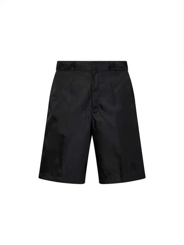 Prada Abbigliamento Black Re-nylon Bermuda Shorts