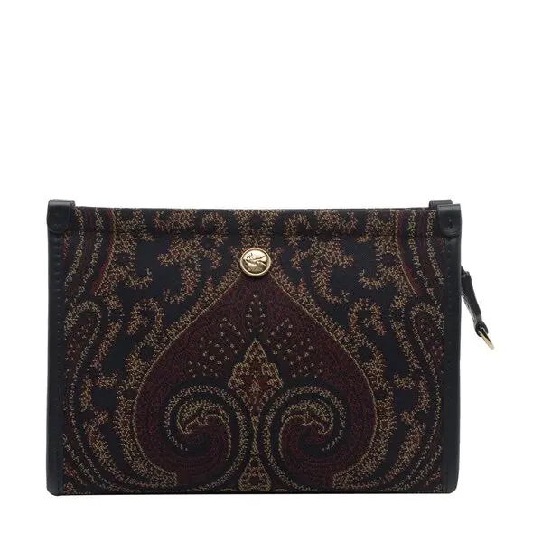 Etro Paisley Jacquard Pouch - Brown