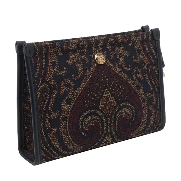 Etro Paisley Jacquard Pouch - Brown