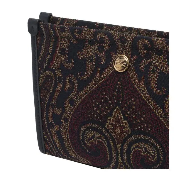 Etro Paisley Jacquard Pouch - Brown