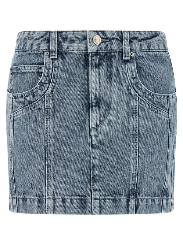 Isabel Marant Étoile Juana Cotton Denim Miniskirt - Blue