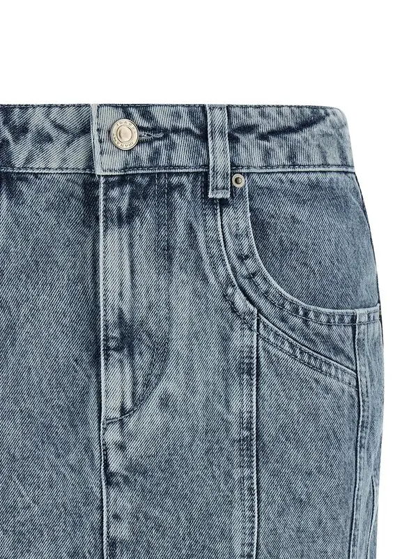 Isabel Marant Étoile Juana Cotton Denim Miniskirt