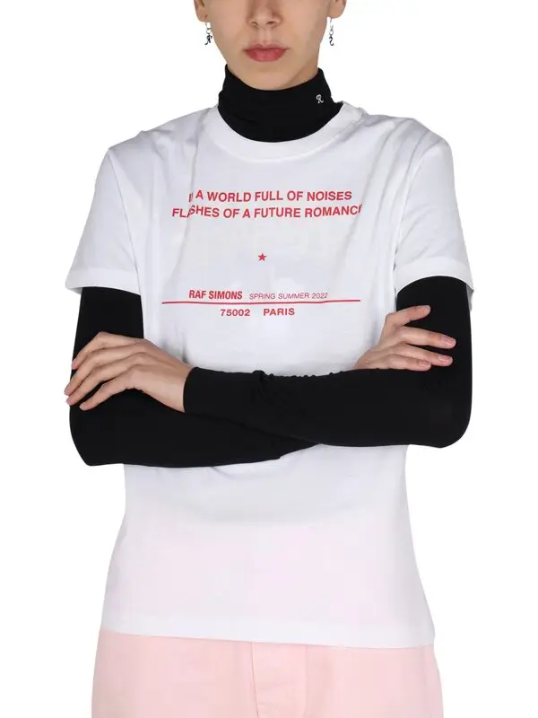 Raf Simons Logo Print T-shirt