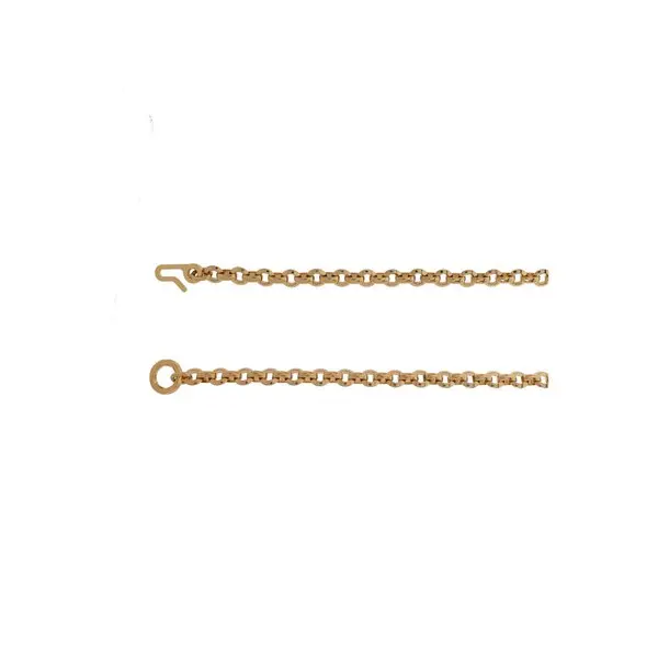 Chloé Brass Chain Link Waist Belt - Gold