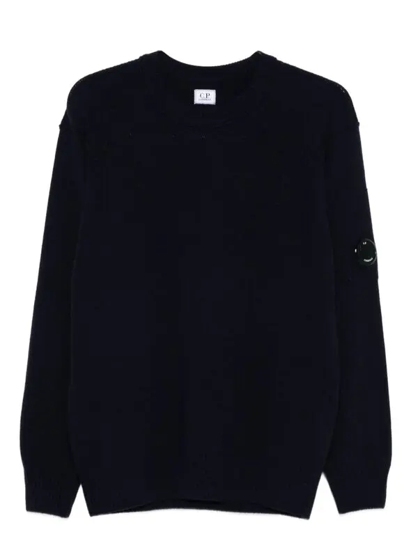 C.P. COMPANY Logo Wool Crewneck Sweater