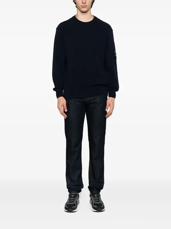 C.P. COMPANY Logo Wool Crewneck Sweater