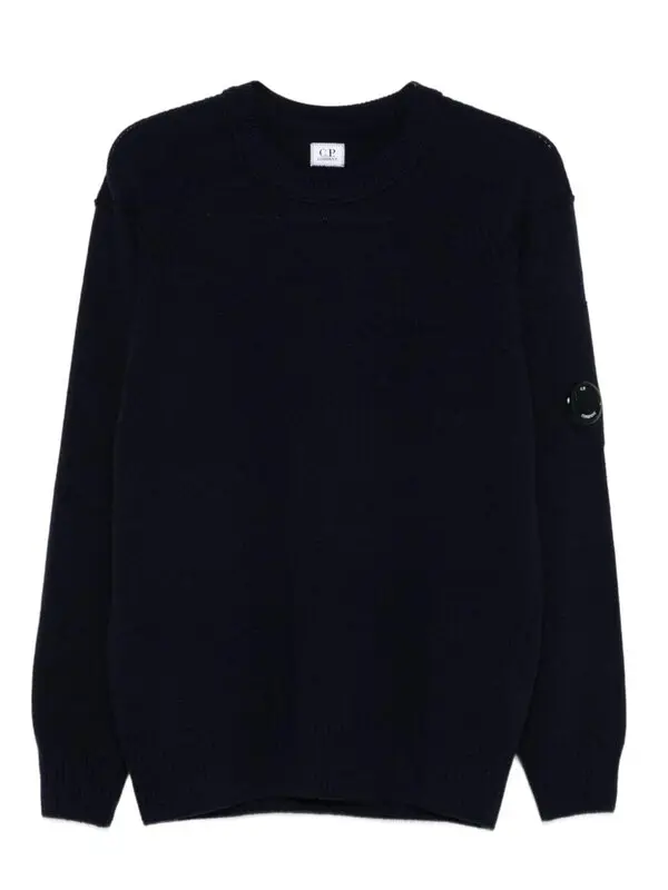 C.P. COMPANY Logo Wool Crewneck Sweater - Multicolor