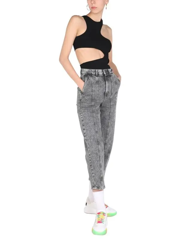 Stella McCartney Compact Top With Cut Out Details - Black