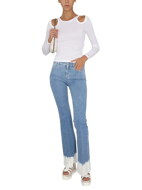 Stella McCartney Cut-out Shoulder Top - White