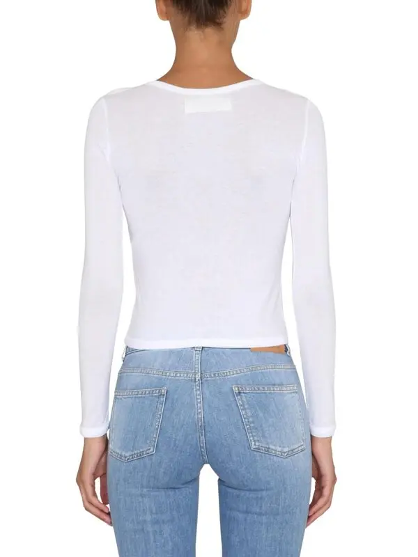 Stella McCartney Cut-out Shoulder Top - White