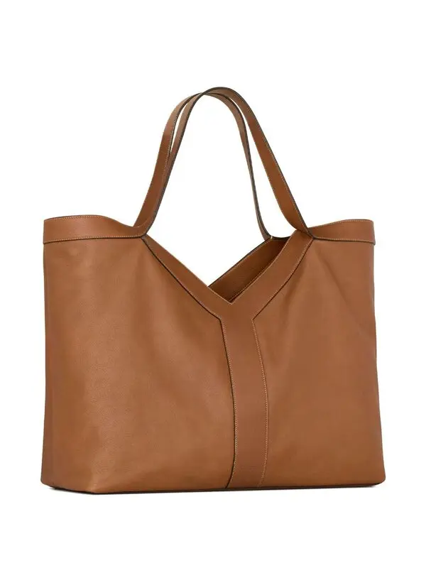 Saint Laurent Y Large Tote In Grained Leather