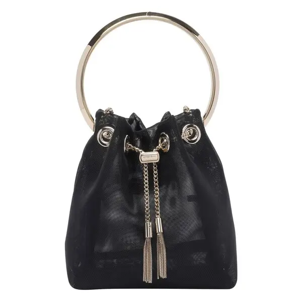 JIMMY CHOO Bon Bon Bucket Bag - Black