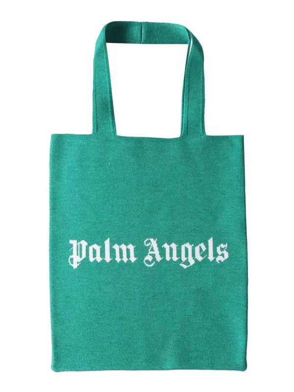Palm Angels Logo Shopper Bag - Green