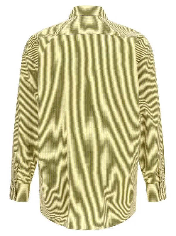 Saint Laurent Striped Cotton Poplin Shirt