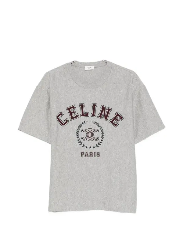 Celine Logo Cotton T-shirt