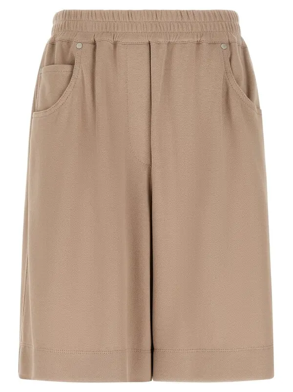 Brunello Cucinelli Cotton Shorts - Brown