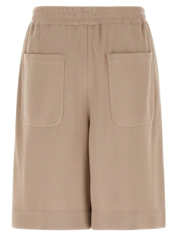 Brunello Cucinelli Cotton Shorts - Brown