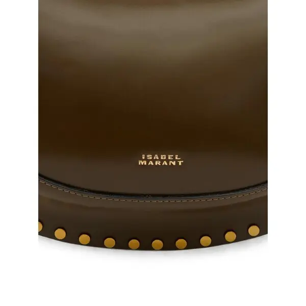 Isabel Marant Étoile Studded Leather Shoulder Bag - Brown