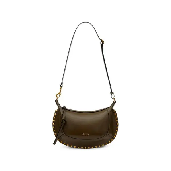 Isabel Marant Étoile Studded Leather Shoulder Bag - Brown
