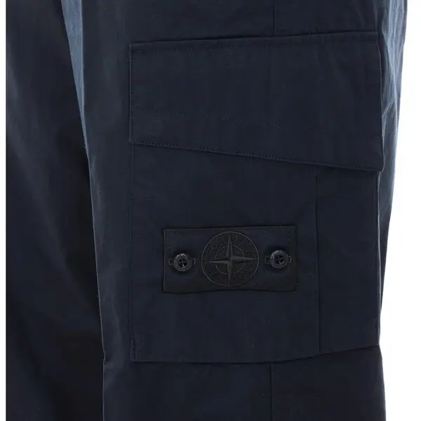 Stone Island Ghost Logo Cargo Pants - Blue