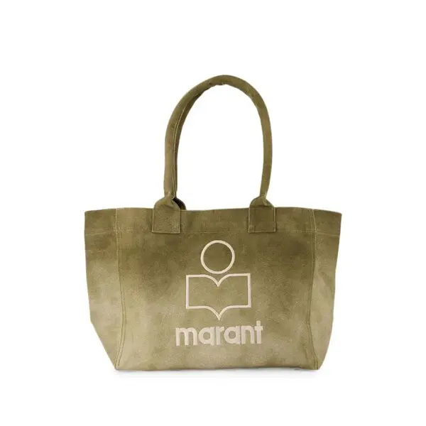 Isabel Marant Étoile Cotton Canvas Tote Bag - Green