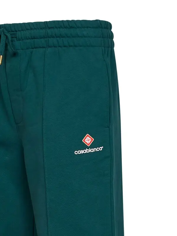 Casablanca Green Loopback Cotton Sport Type Classic Joggers