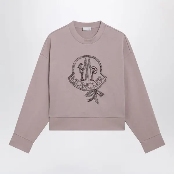 Moncler Cotton Sweatshirt With Embroidered Logo
