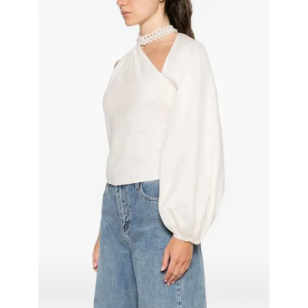SELF-PORTRAIT Neutrals Tops Blouses