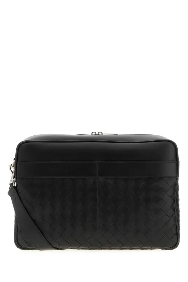Bottega Veneta Leather Crossbody Bag - Black