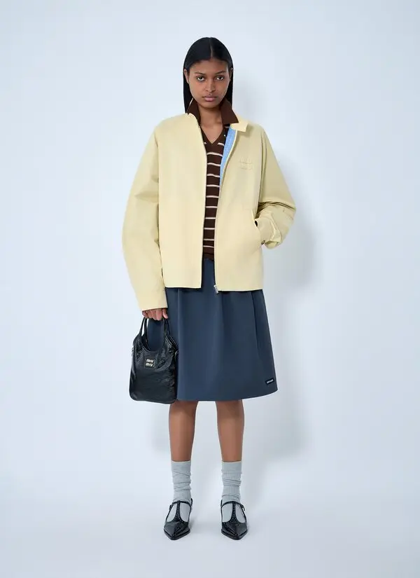 Miu Miu High-neck Zip Jacket - Multicolor