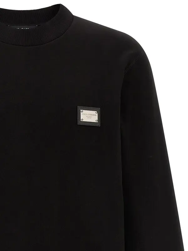 Dolce & Gabbana Logo Plate Sweatshirt - Black
