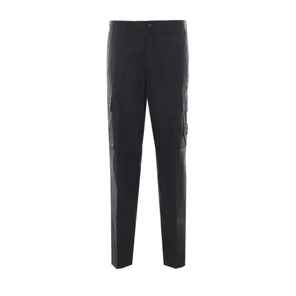 Stone Island Ghost Logo Cargo Trousers - Black