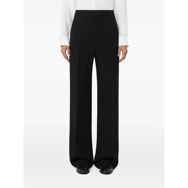 Max Mara Tailored Virgin Wool Trousers - Black