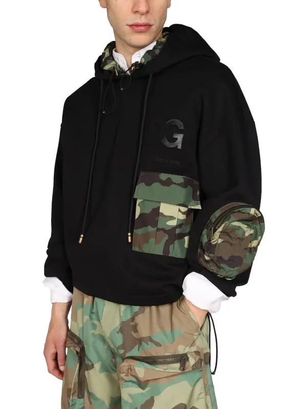 Dolce & Gabbana Sweatshirt With Camo Details