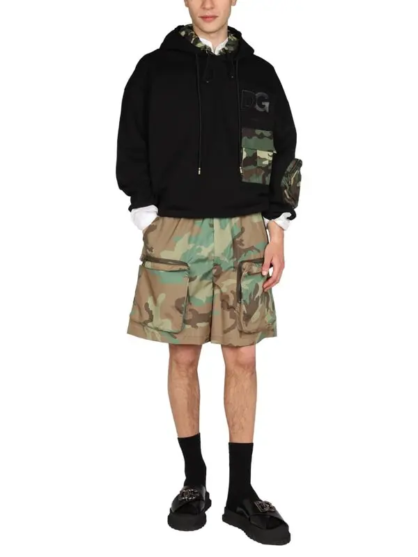 Dolce & Gabbana Sweatshirt With Camo Details