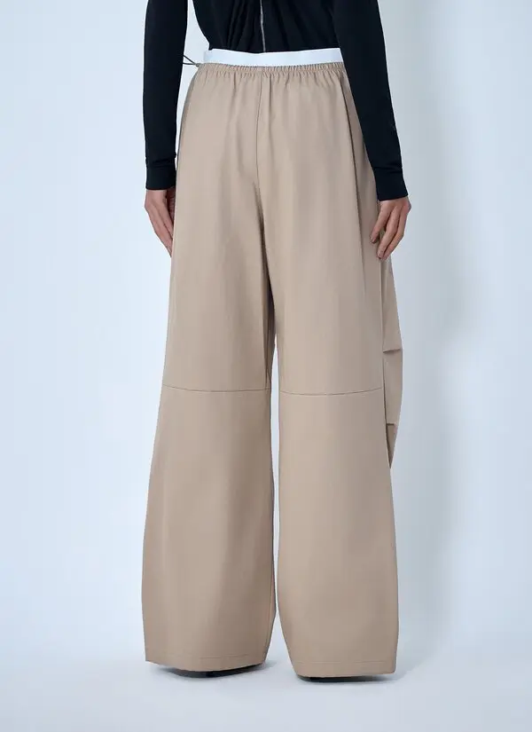 Alexander Wang Wide-leg Elasticated Waist Pants - Cream