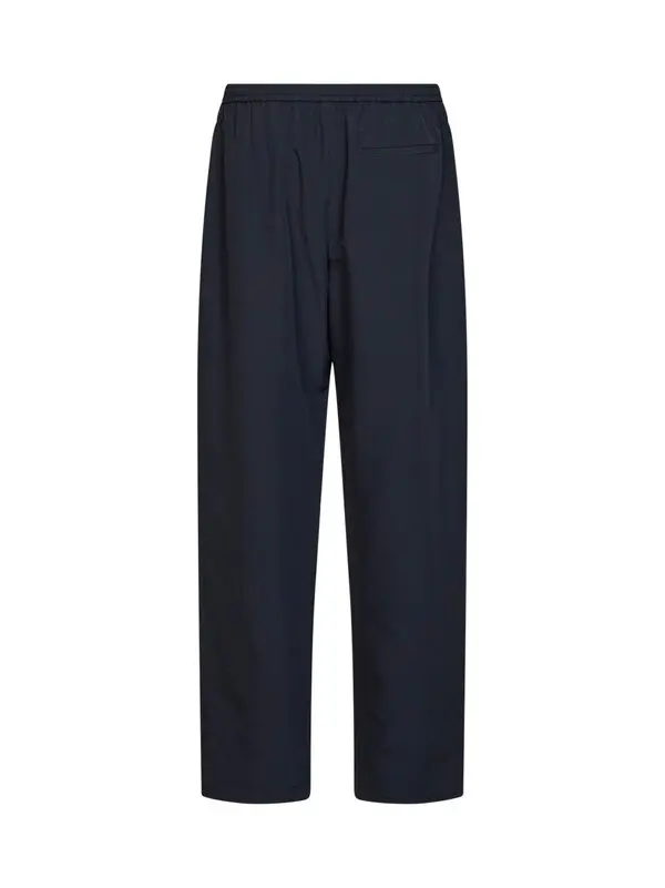 JIL SANDER Black Waterproof Recycled Polyester Jogger Trousers