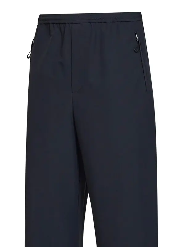 JIL SANDER Black Waterproof Recycled Polyester Jogger Trousers