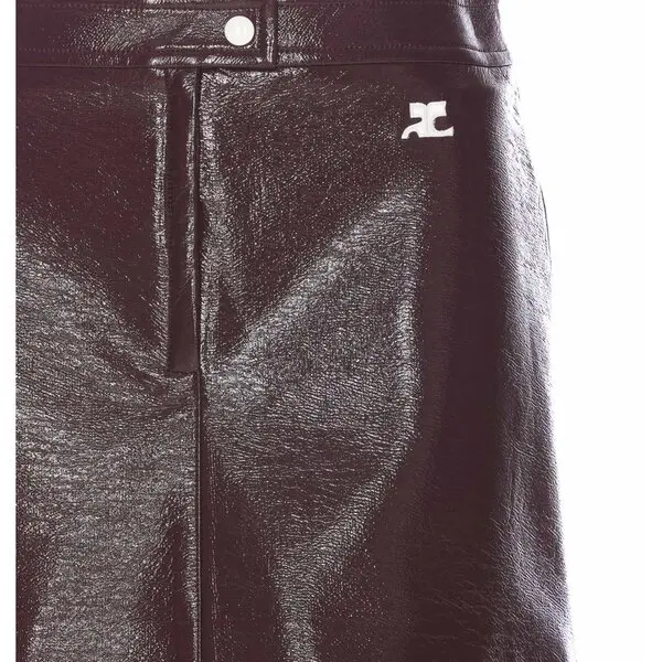 COURREGES Reedition Vinyl Mini Skirt
