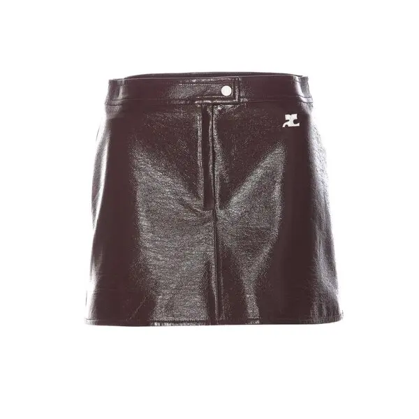 COURREGES Reedition Vinyl Mini Skirt - Red